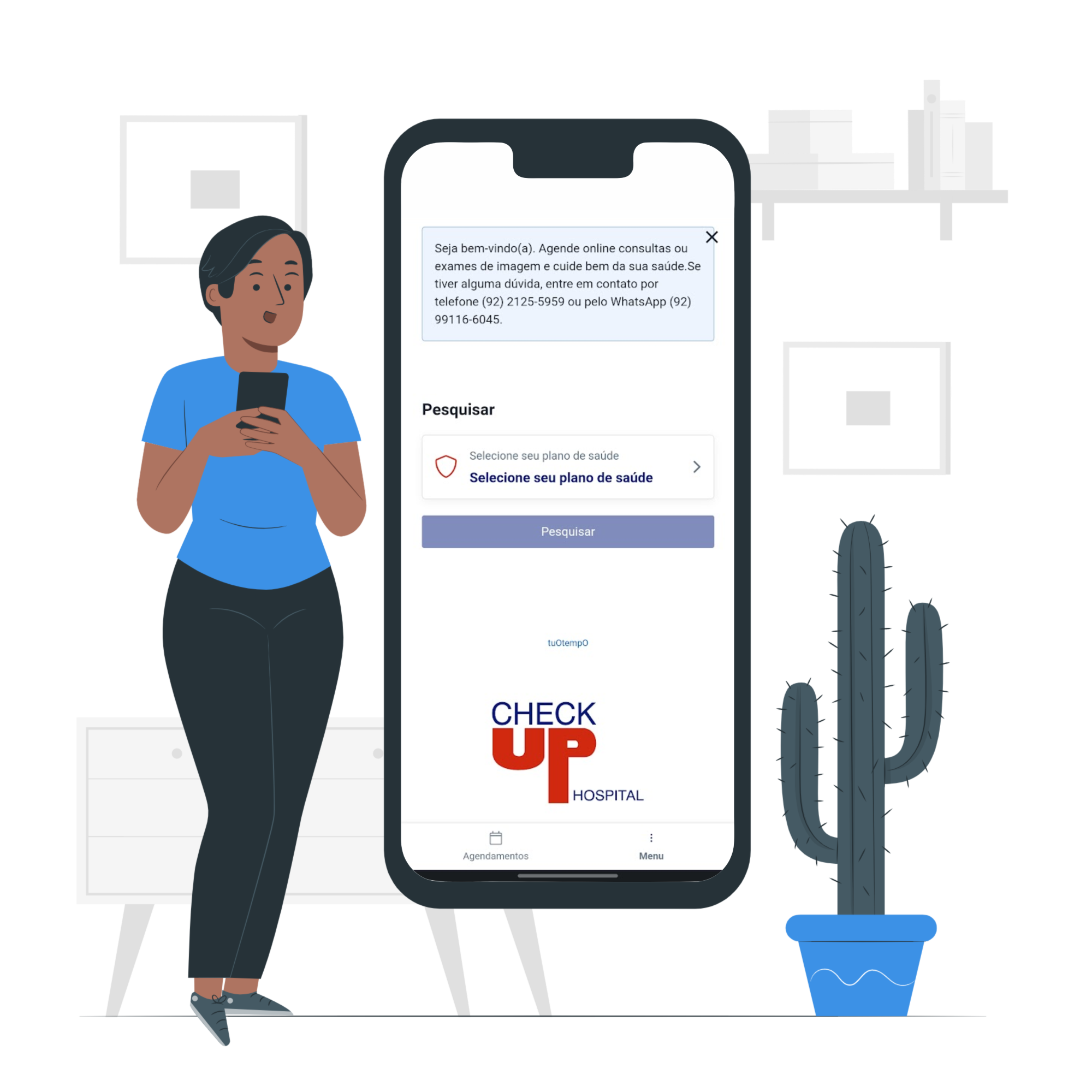Agendamento online de consultas e exames médicos - Check Up Hospital